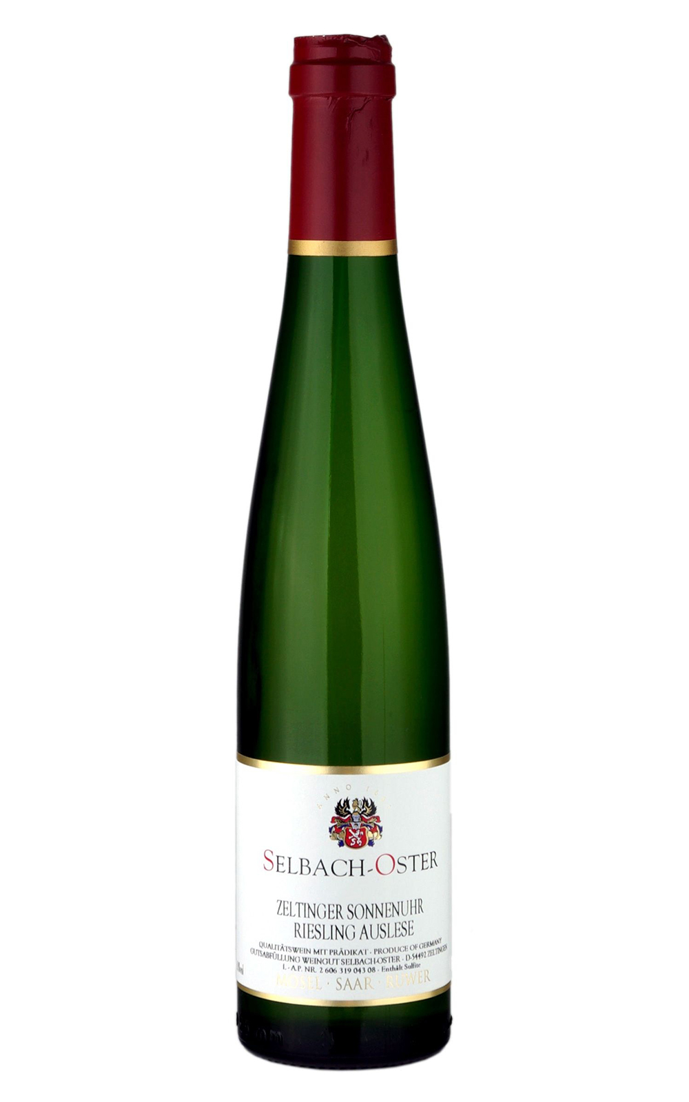 Selbach Oster Zeltinger Sonnenuhr Riesling Auslese 2009 塞巴 奧斯特酒莊 塞爾廷閣 日 ...
